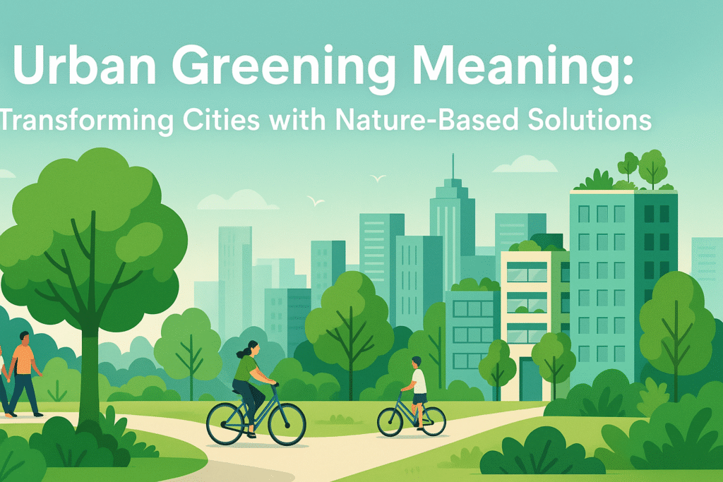 Urban Greening Meaning: Enhancing Cities with Innovative Nature-Based ...
