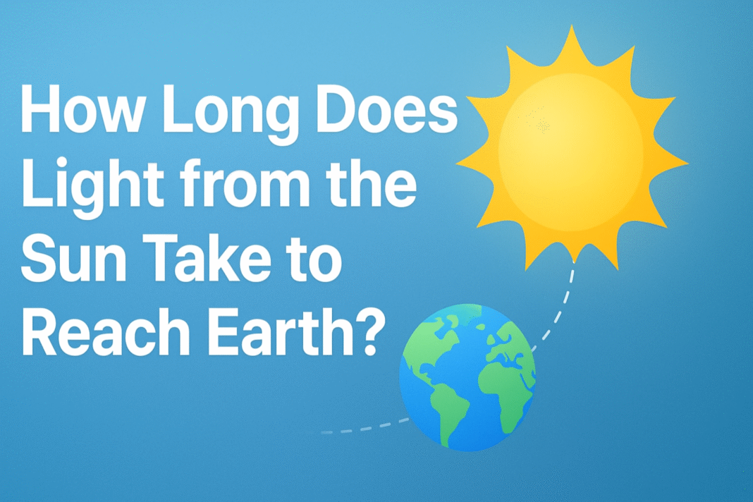 How Long Does Light from Sun Take to Reach Earth? - Globe streak